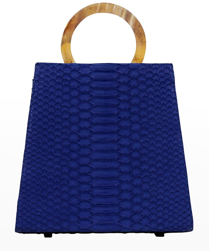 ADRIANA CASTRO Azza Python Top-Handle Bag - ShopStyle