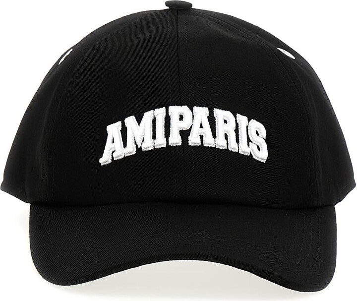 Ami Alexandre Mattiussi Logo embroidery cap - ShopStyle Hats