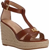 Polo Ralph Lauren Hale leather wedge espadrilles - ShopStyle