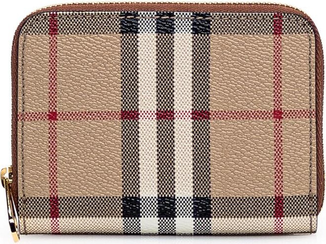 Burberry Check Wallet - ShopStyle
