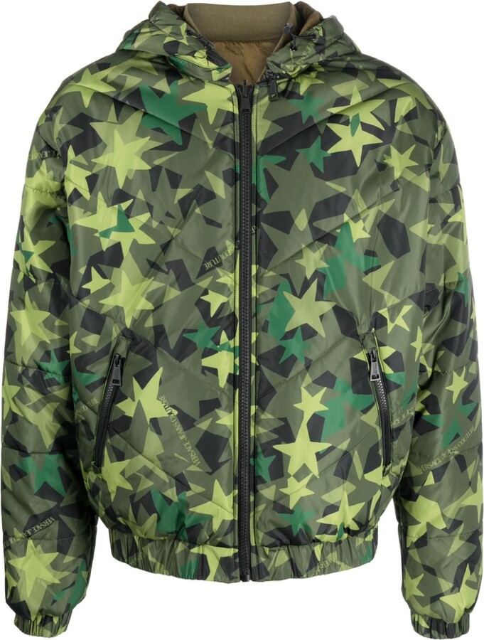 Versace Jeans Couture Reversible Padded Hooded Jacket - ShopStyle Down ...