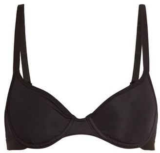 Negative Underwear Silky Underwired Demi-cup Mesh Bra - Black - ShopStyle
