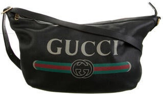 Gucci Logo Half Moon Bag - ShopStyle