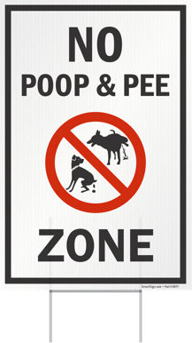 SmartSign No Poop & Pee Zone Sign - ShopStyle Home & Living