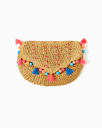 Lilly Pulitzer Clam Shell Straw Clutch - ShopStyle
