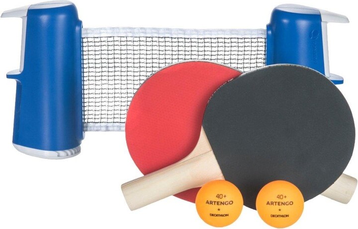 Pongori Decathlon Small Indoor Table Tennis Set With A Rollnet + 2 Table Tenni - ShopStyle
