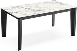Calligaris Alpha Table with Extendable Rectangular Ceramic/Glass Top ...