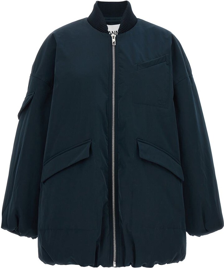 Ganni Oversize bomber jacket - ShopStyle