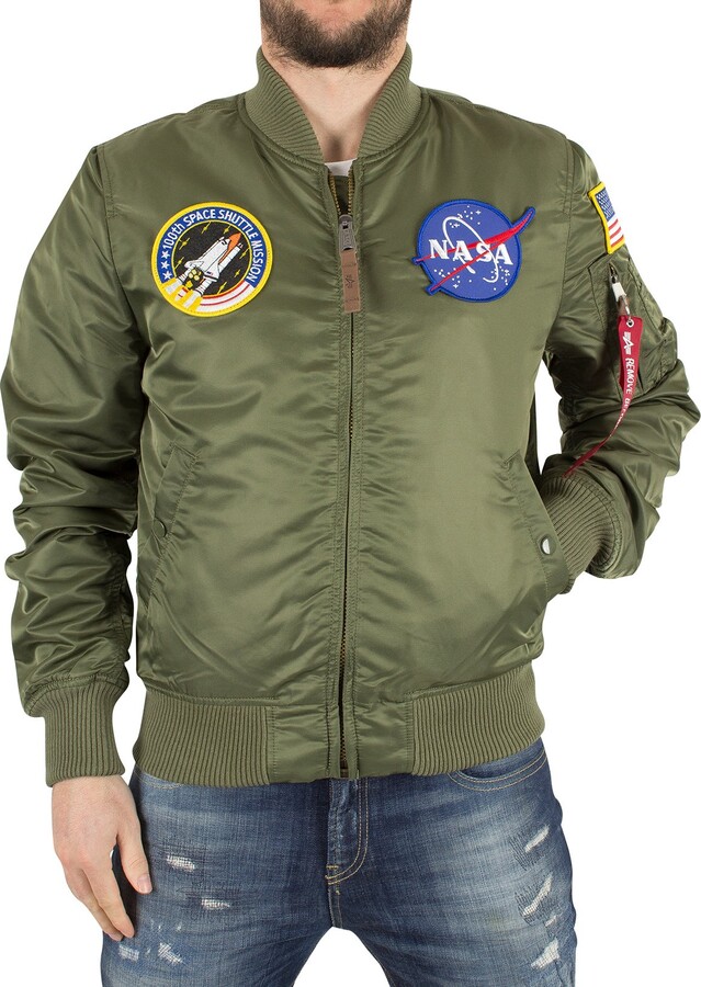 Alpha Industries Men's MA-1 VF NASA Bomber Jacket - ShopStyle