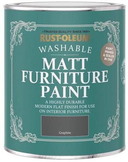 Rust-Oleum Matt Furniture Paint Graphite 750ml - ShopStyle Artwork