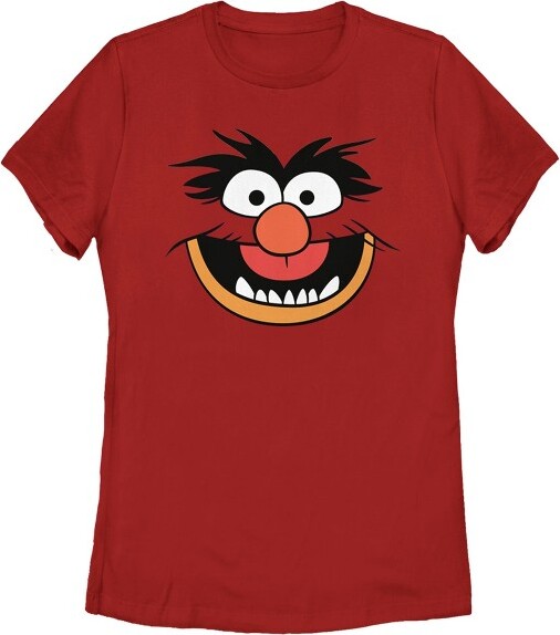 The Muppets Women' The Muppet Animal Cotume Tee T-Shirt - Red - Medium ...