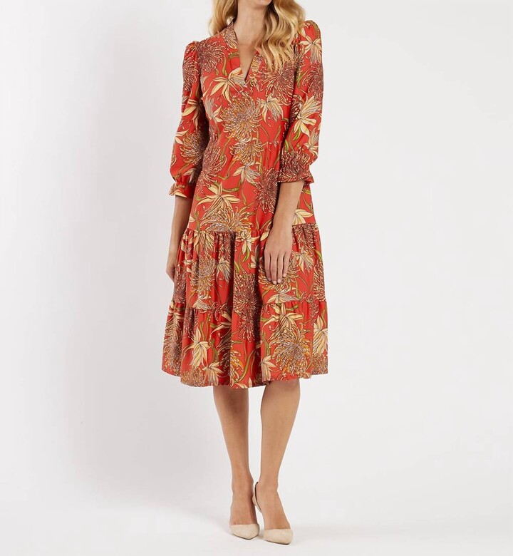 JUDE CONNALLY Maggie Dress In Classic Mums Paprika - ShopStyle