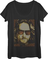 Women's The Big Lebowski The Dude Text Poster Scoop Neck - Black ...