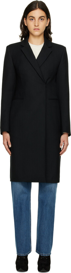 Alaia Black Maxi Dress Coat - ShopStyle