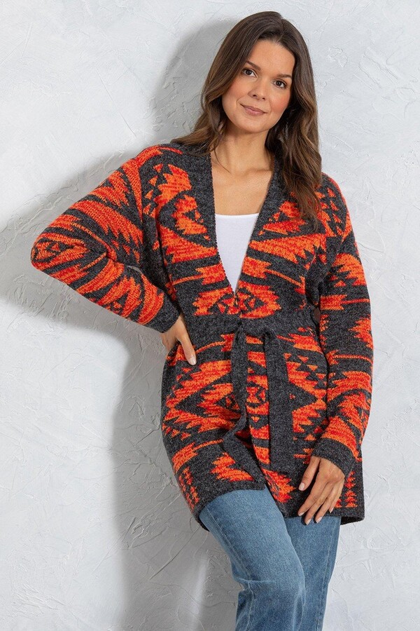Klass. Aztec Open Front Cardigan - ShopStyle