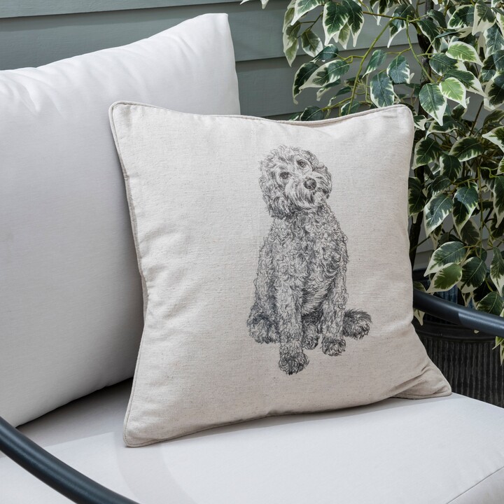 Dunelm Cockapoo Square Outdoor Cushion - ShopStyle