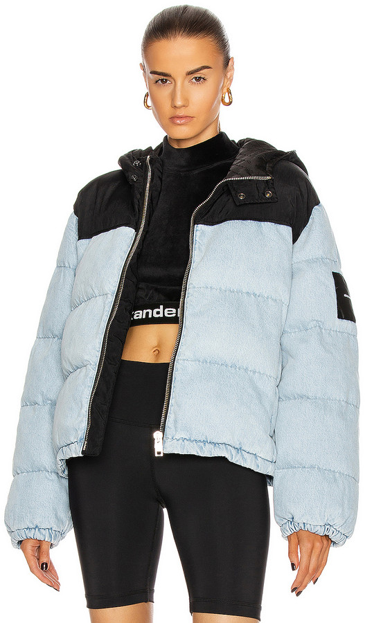 Alexander Wang Hybrid Puffer Jacket in Bleach | FWRD - ShopStyle
