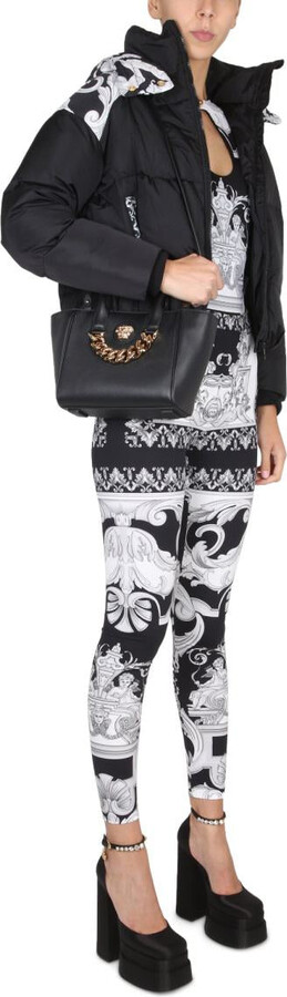 Versace Silver Baroque Padded Jacket - ShopStyle Down & Puffer Coats