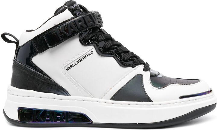Karl Lagerfeld Paris Logo Touch Strap High-Top Sneakers - ShopStyle
