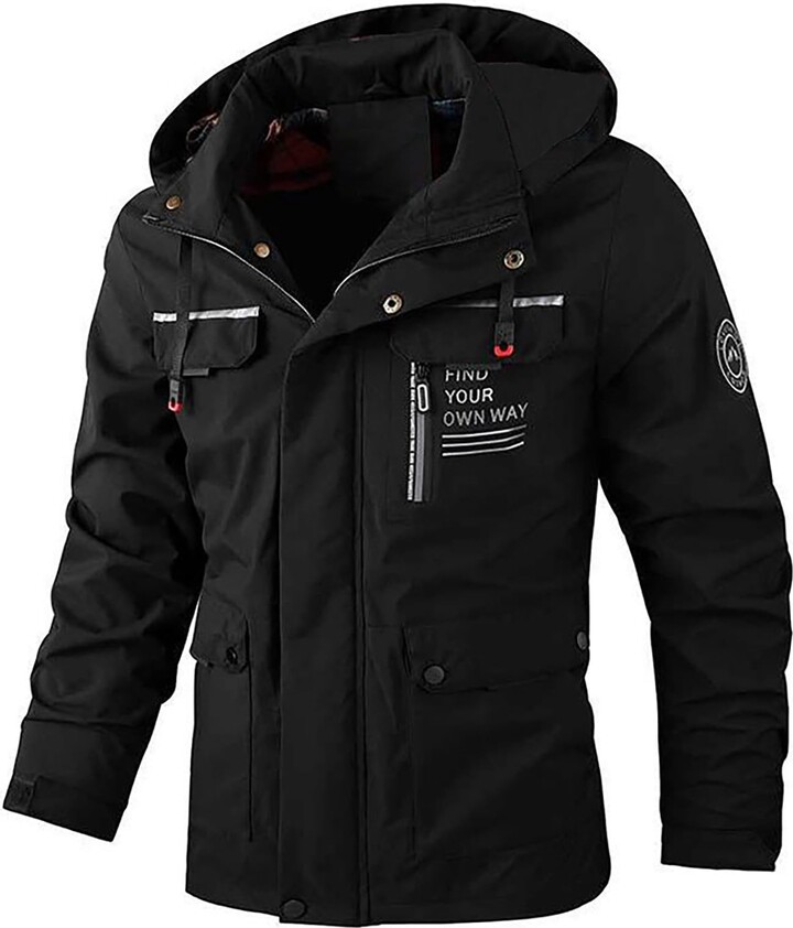 TYUIOP Outdoor Ventures Duster Coat - Waterproof Men's Trench Coat ...