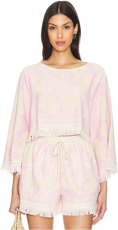Zimmermann Pop Towelling Crop Top - ShopStyle