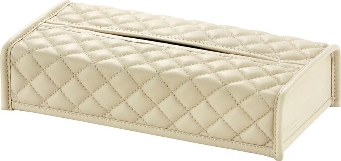 Riviere Quilted Leather Rectangle Tissue Box - ShopStyle Bath Accessories