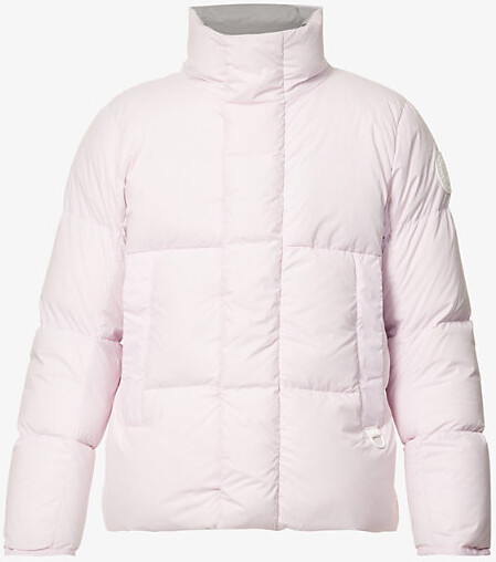 Canada Goose ens Sunset Pink Everett Funnel-neck Relaxed-fit Shell-down ...