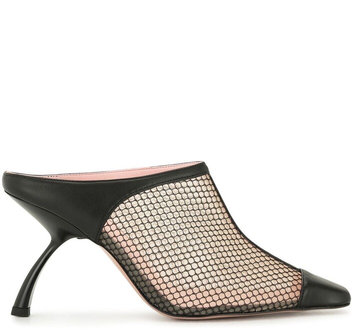 Piferi Cornelia 85mm mesh mules - ShopStyle