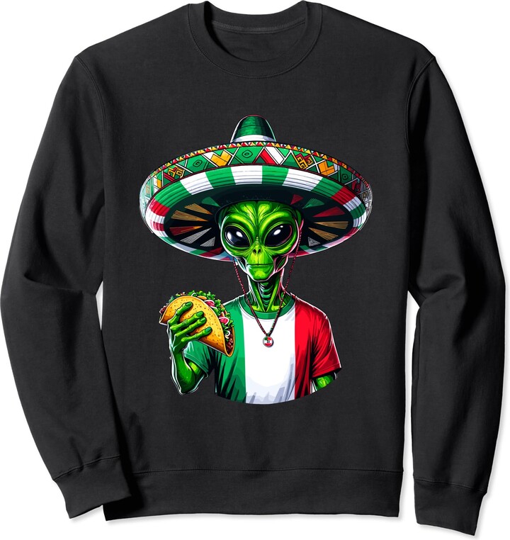 Alien Taco Design Mexican Cinco De Mayo Alien Taco Cinco De Mayo Men ...