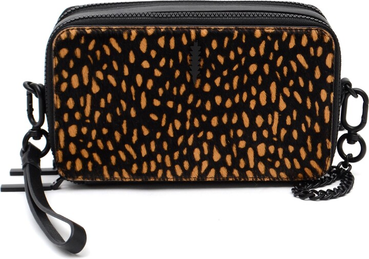 THACKER Genuine Calf Hair & Leather Crossbody Bag - ShopStyle
