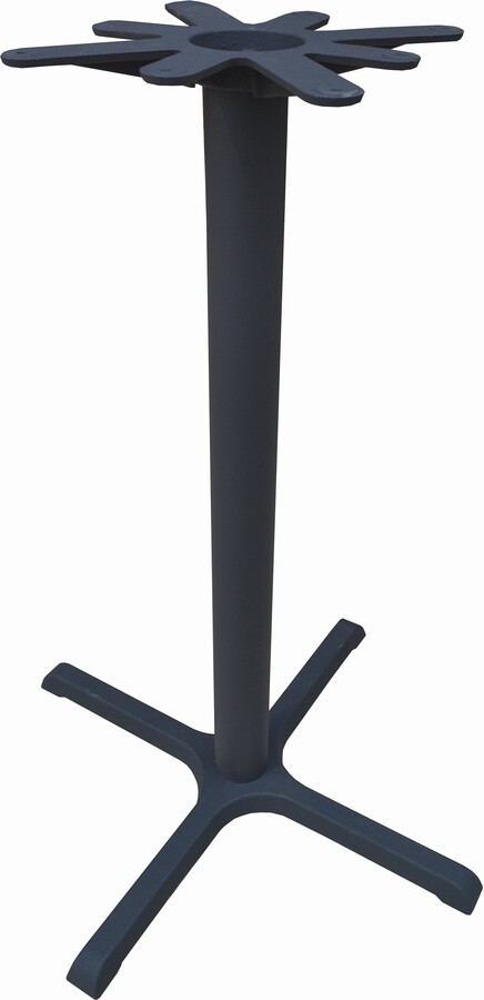JI Bases Cast Iron 30 x 30-inch 4-prong Bar Height Table Base; 4-inch ...