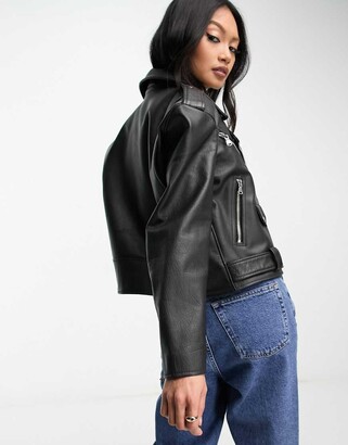 ASOS Women's Leather & Faux Leather Jackets | ShopStyle