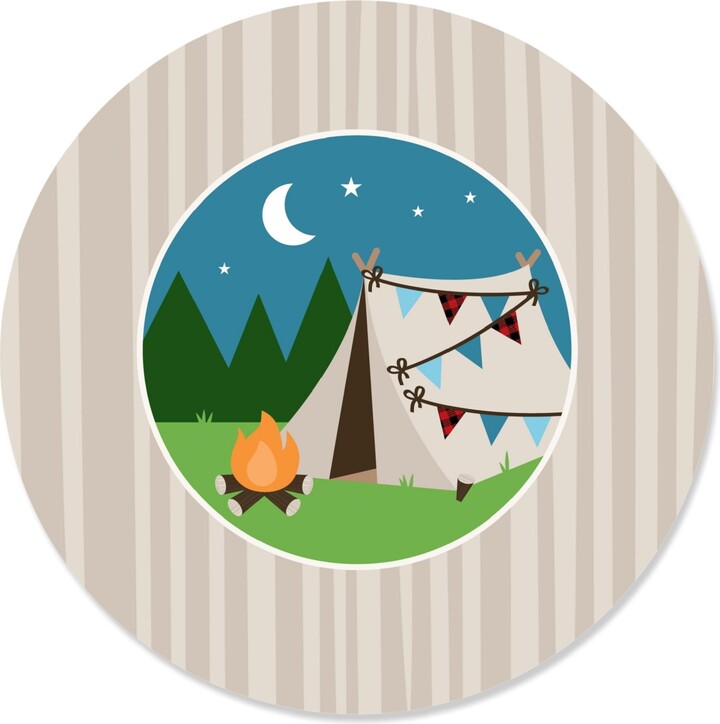 Big Dot Of Happiness Happy Camper - Camping Baby Shower or Birthday ...