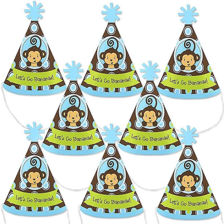 Big Dot Of Happiness Blue Monkey Boy - Mini Cone Baby Shower or ...