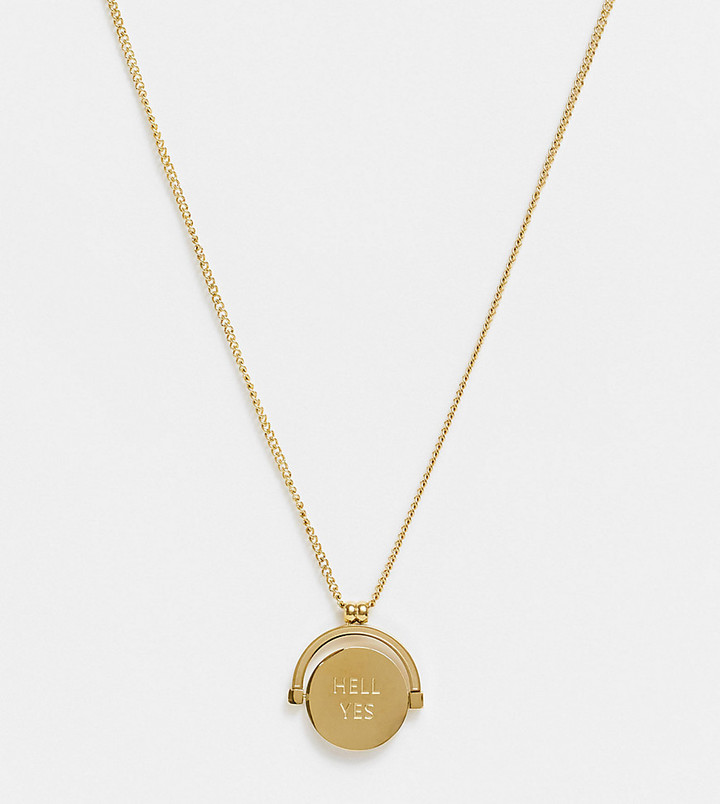 Hoops And Chains Hoops + Chains LDN necklace in 18k gold waterproof ...