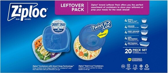 Ziploc Starter Variety Pack Container - 20ct - ShopStyle Kitchen Tools