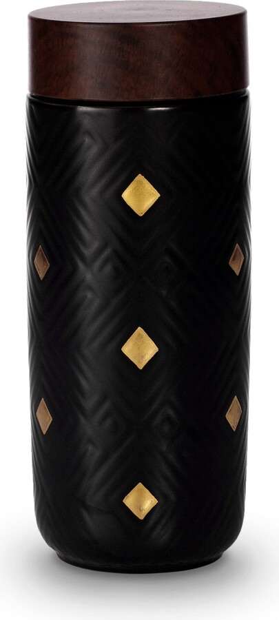 ACERA The Miracle Gold Ceramic Tumbler - Black, Gold - ShopStyle Coffee ...