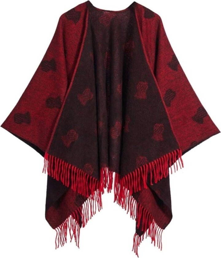 Edinburgh Cashmere 100% Pure Lambswool Cape – 124x125 cm - ShopStyle ...