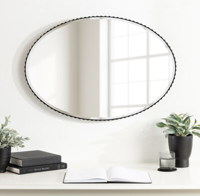 Lark Manor Anant Oval Fluted Wall Mirror - ShopStyle