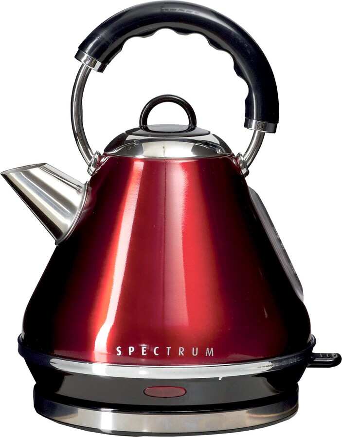 Dunelm Spectrum 1.7L Red Pyramid Kettle Red - ShopStyle