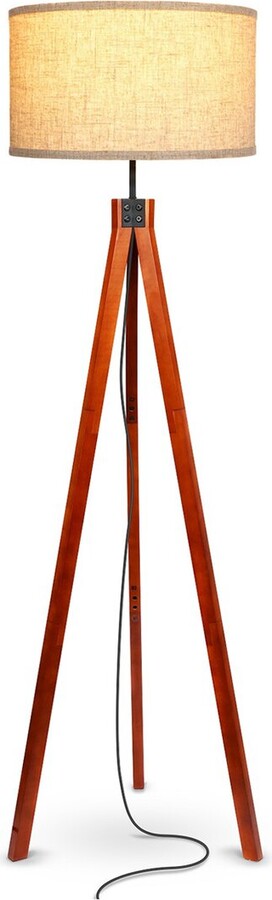 Brightech Eden Led Wood Tripod Floor Lamp - ShopStyle