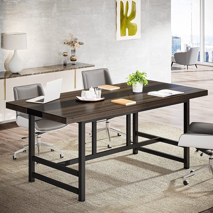 Bluebell Rectangular 6FT Conference Table for Office, Boardroom Desk ...