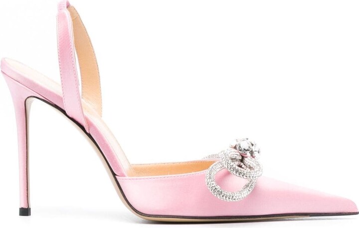 MACH & MACH Bow-Detail 105mm Slingback Pumps - ShopStyle