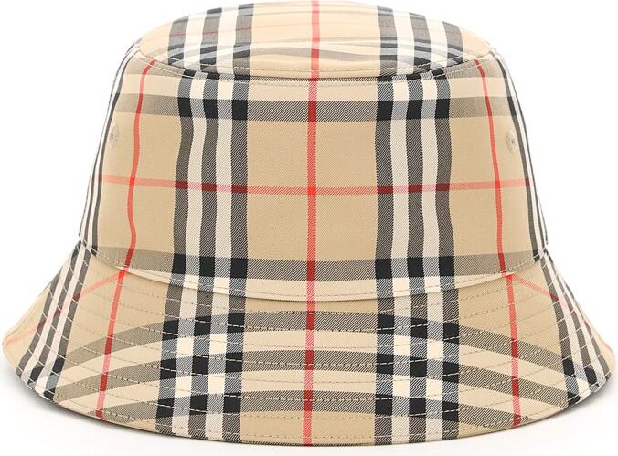 Burberry tartan bucket hat - ShopStyle