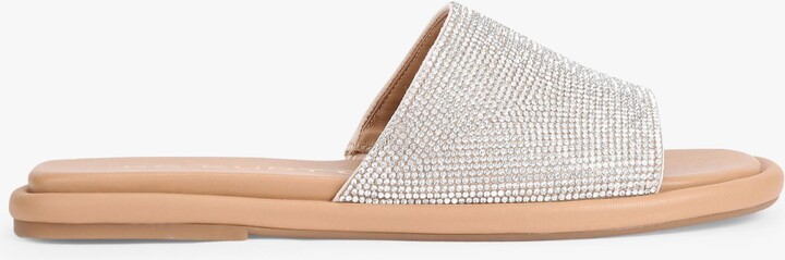 KG Kurt Geiger Rogan Embellished Gem Sliders - ShopStyle Sandals