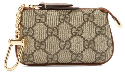 Gucci GG Supreme Key Case - Grey Multi - ShopStyle Bags