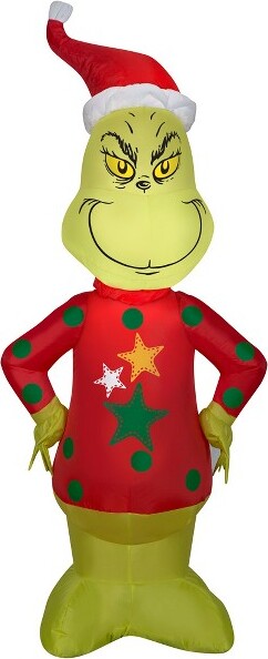 The Grinch Grinch Christmas Airblown Inflatable in Ugly Sweater Dr ...