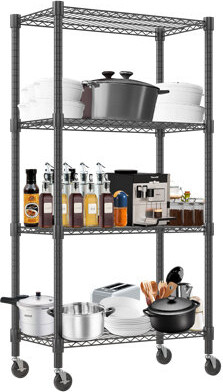 Rebrilliant Heavy Duty Storage Shelves, 5 Tier Wire Shelving Unit With ...
