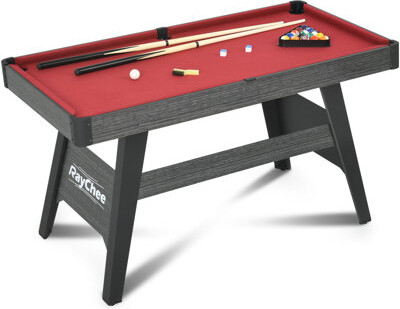 Portable Pool Table RayChee 54' Bumper Pool Table with Leg Levelers ...