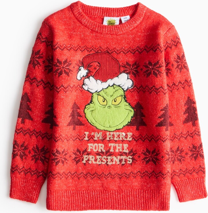 Red The Grinch Red Christmas Jumper (6 Years) - ShopStyle Holiday ...